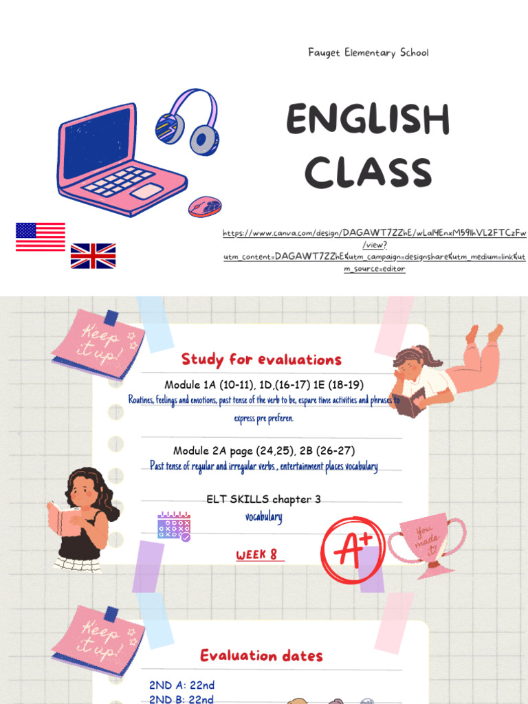 English Class: Fauget Elementary School | PDF