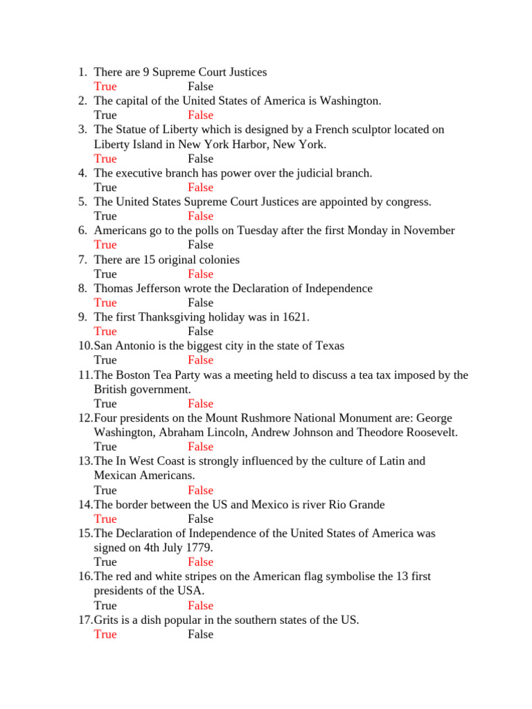 True False | PDF | History