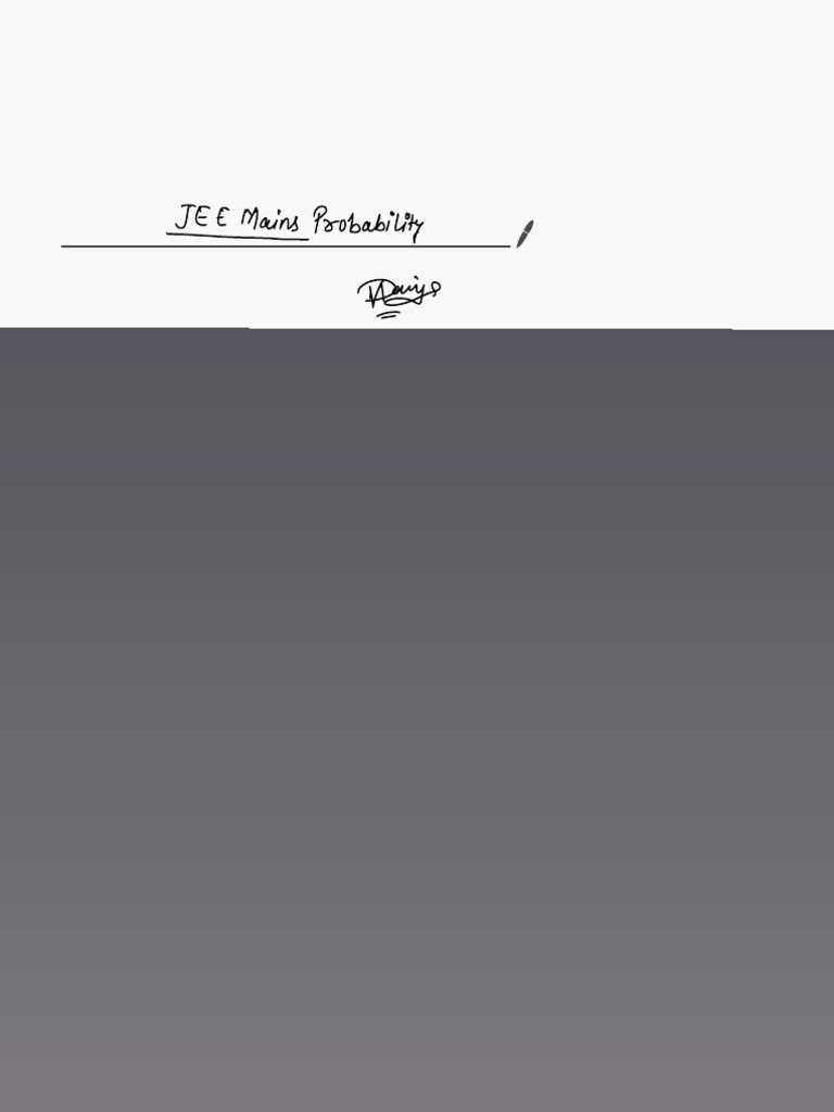 JEE Mains Probability | PDF
