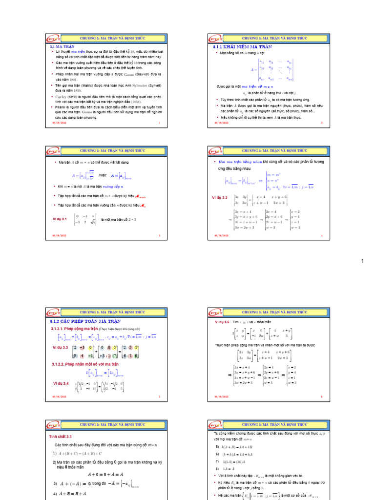 3.1 MA TR N: Gauss Sylvester Cayley | PDF