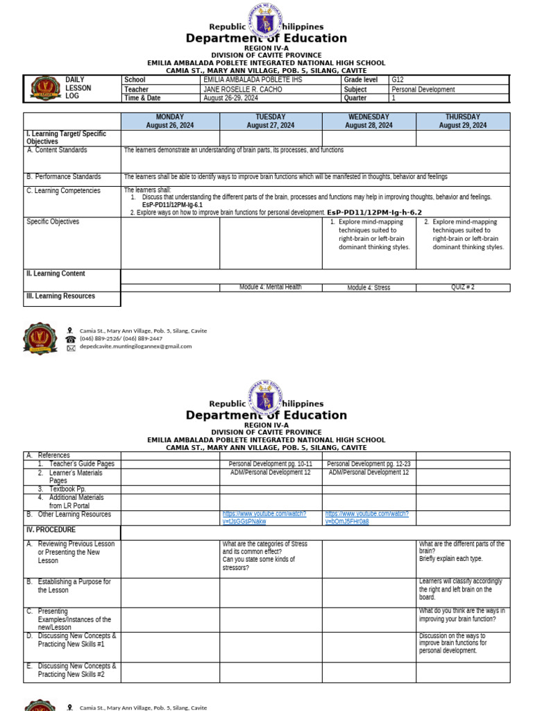 Perdev - Q1 Week 4 | PDF