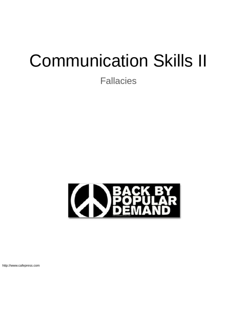 Fallacies | PDF