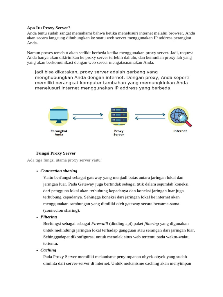 Modul Proxy Server | PDF