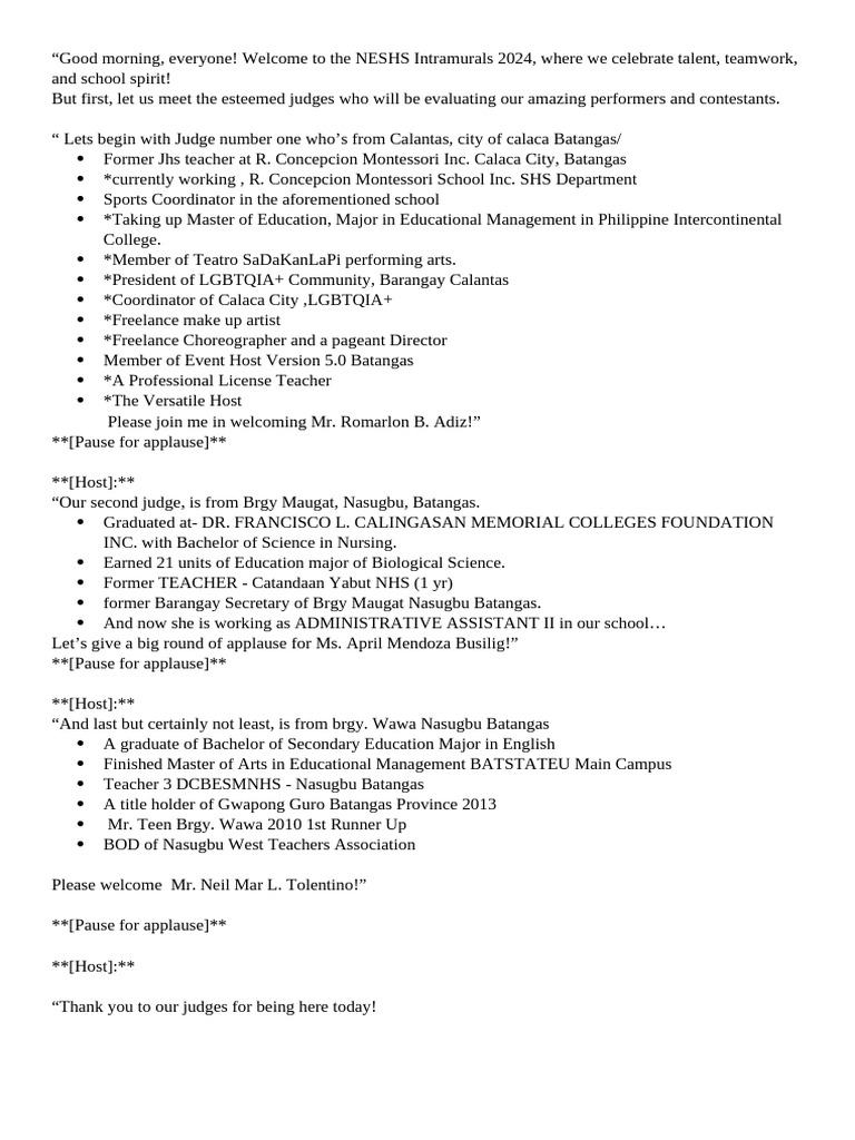 Eco Script On Judges | PDF