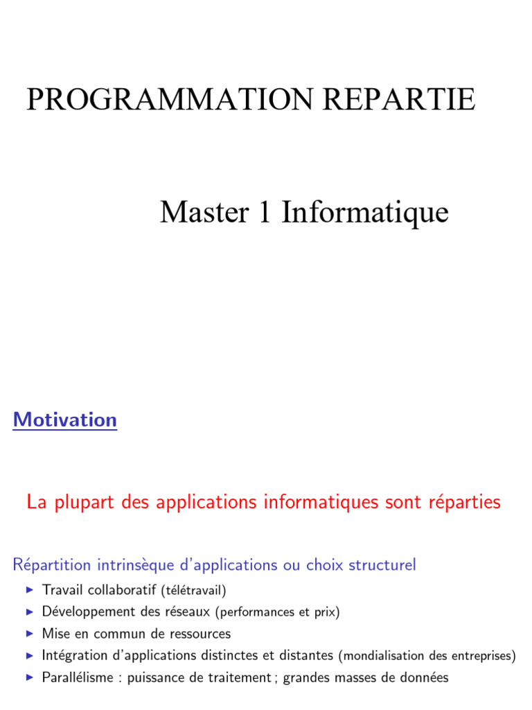 Programmation Repartie v1 | PDF