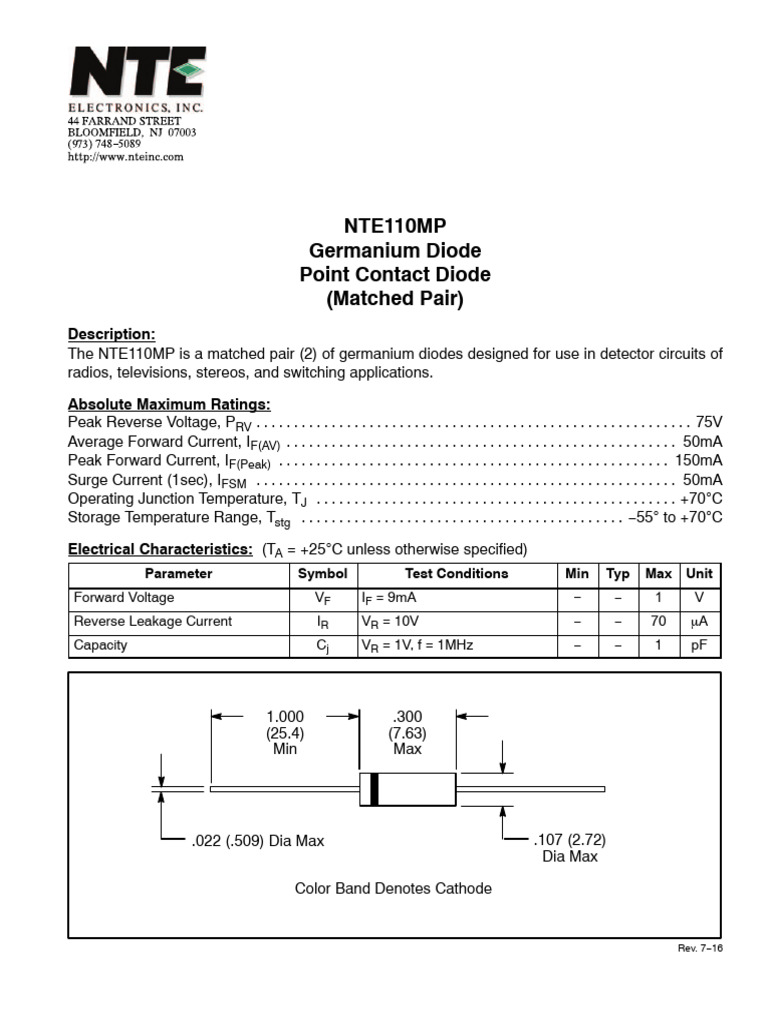 1N60P Datasheet | PDF