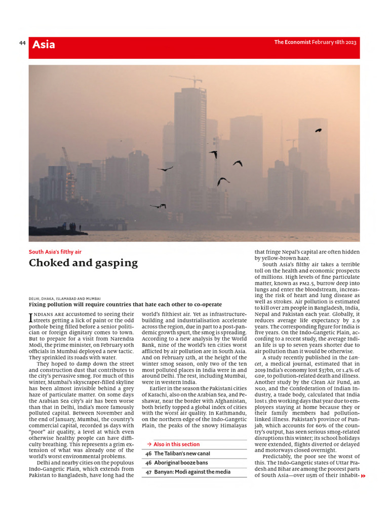 Article Air Pollution in India | PDF | Smog | South Asia