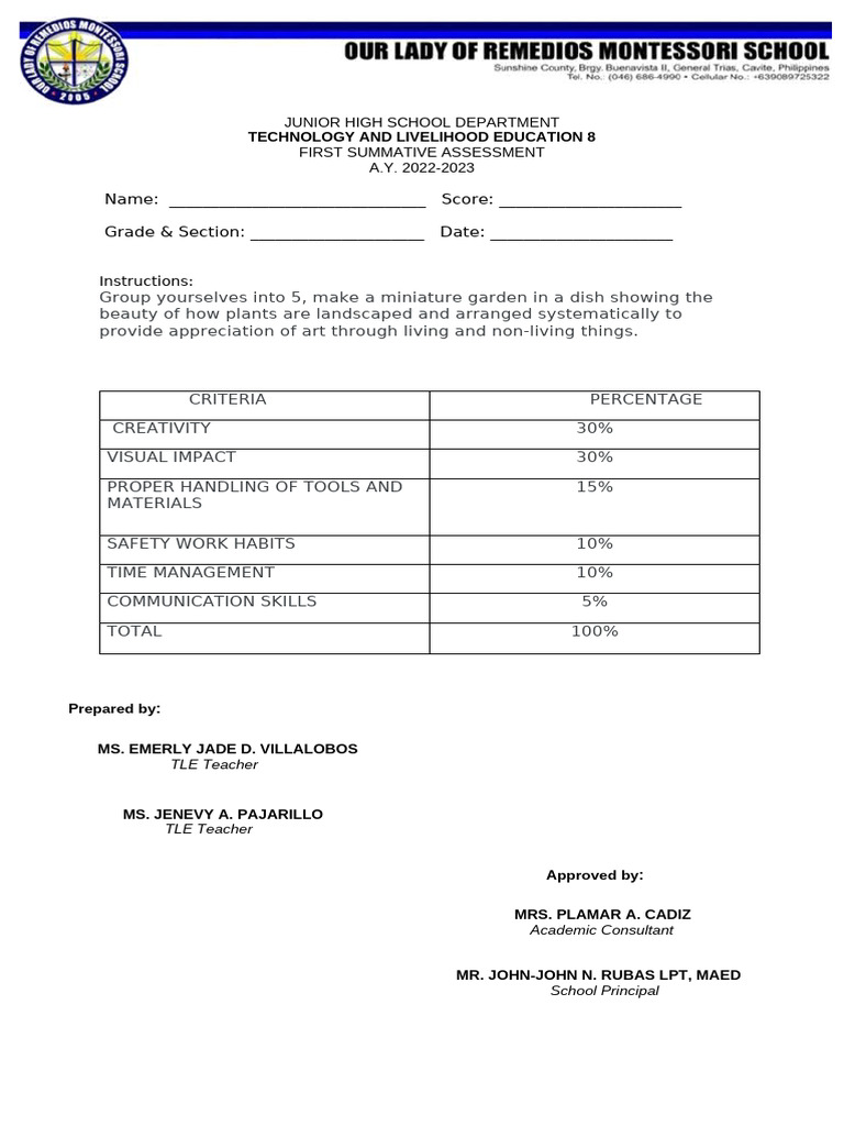1st Quarter g8 | PDF