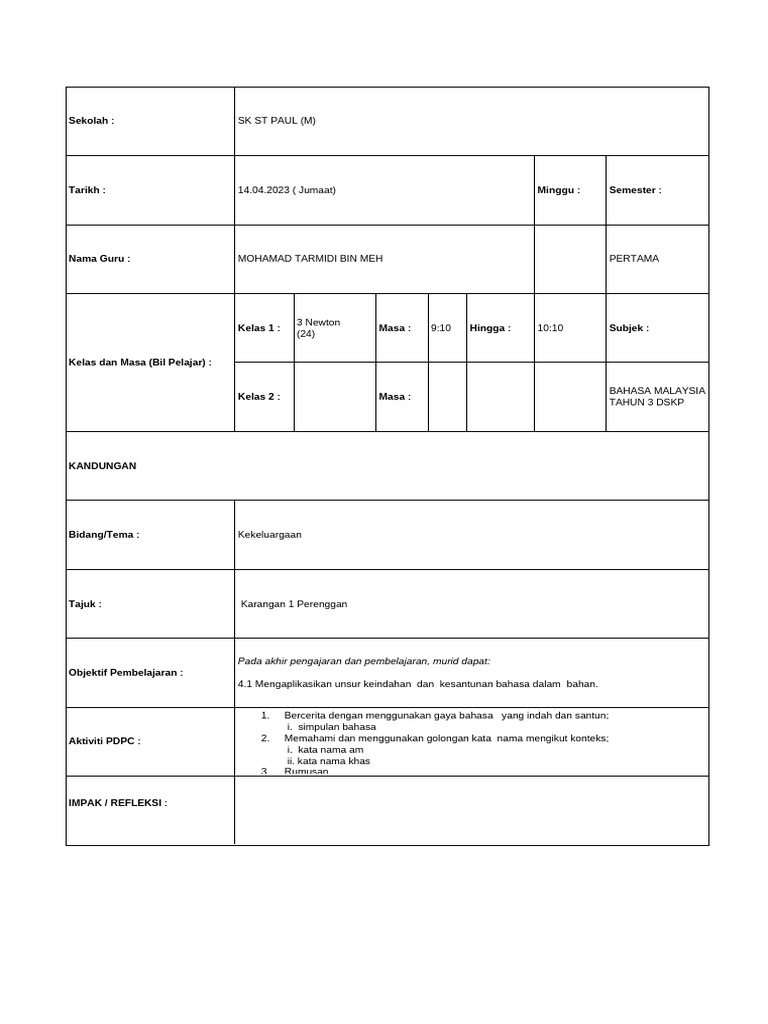 RPH 2023 14.04.2023 Jumaat | PDF