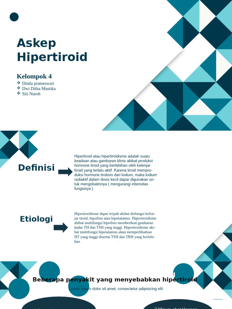 Askep Hipertiroid Kelompok 4 | PDF