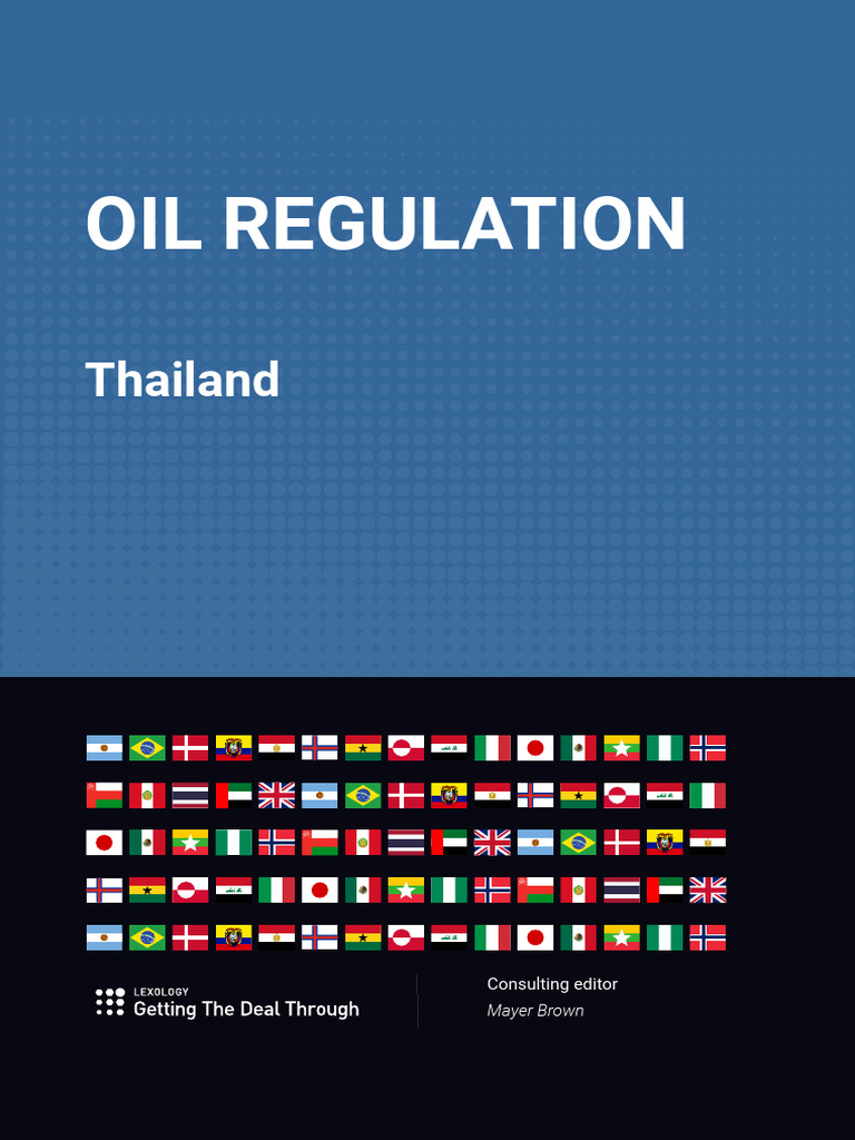 Oil Regulation - Thailand GETTING THE DEAL THROUGH 2022 | PDF