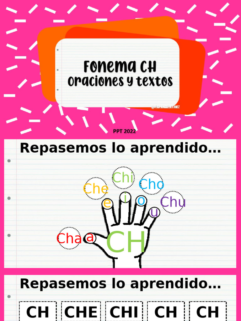 Fonema CH Oraciones y Textos | PDF