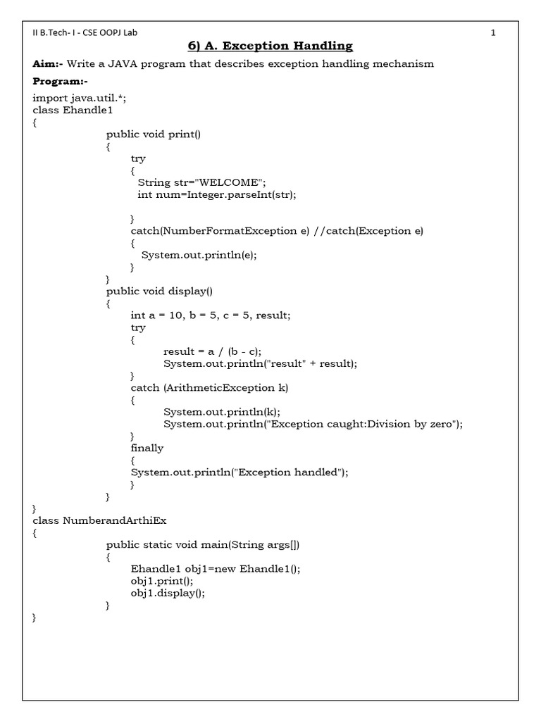 OOPJ-PART 2 of 3-LAB-MANUAL-24-25 | PDF