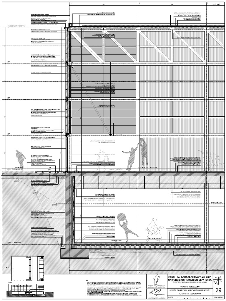UFV - 29 - EJECUCIÓN - Sección Constructiva Pabellón 01 - 1-30 | PDF