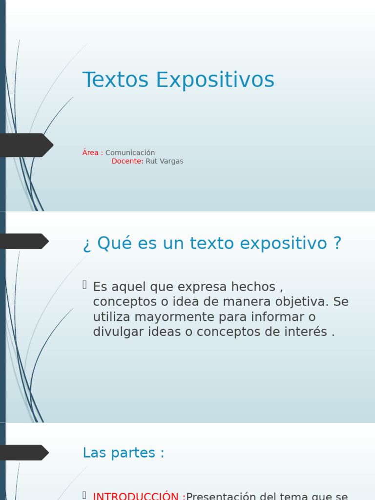 Textos Expositivos | PDF