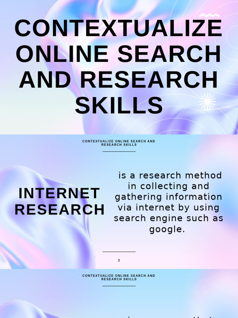 Contextualized Research | PDF