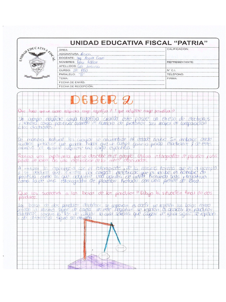 Deber 2 Fisica | PDF