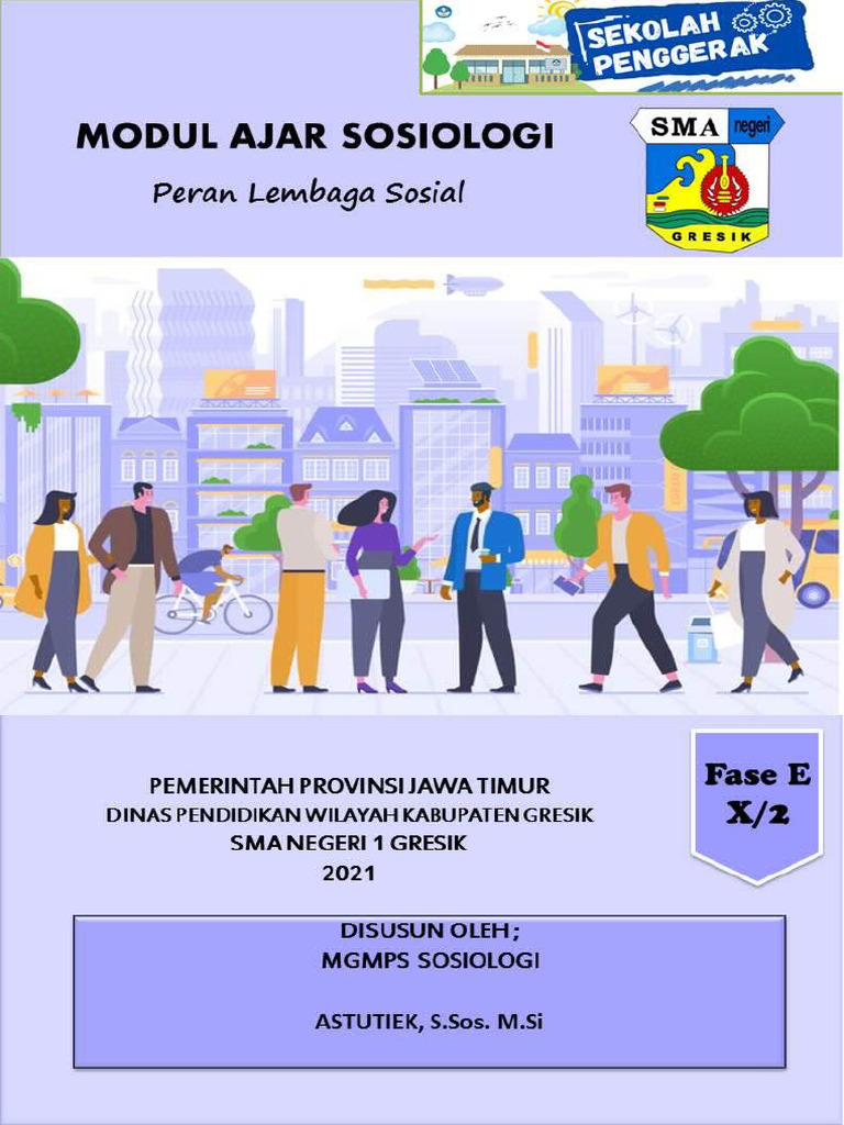 Modul Sosiologi Peran Lembaga Sosial | PDF