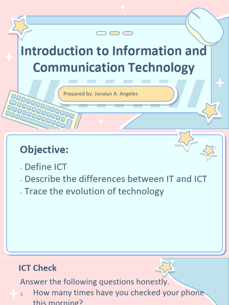 Introduction To ICT | PDF