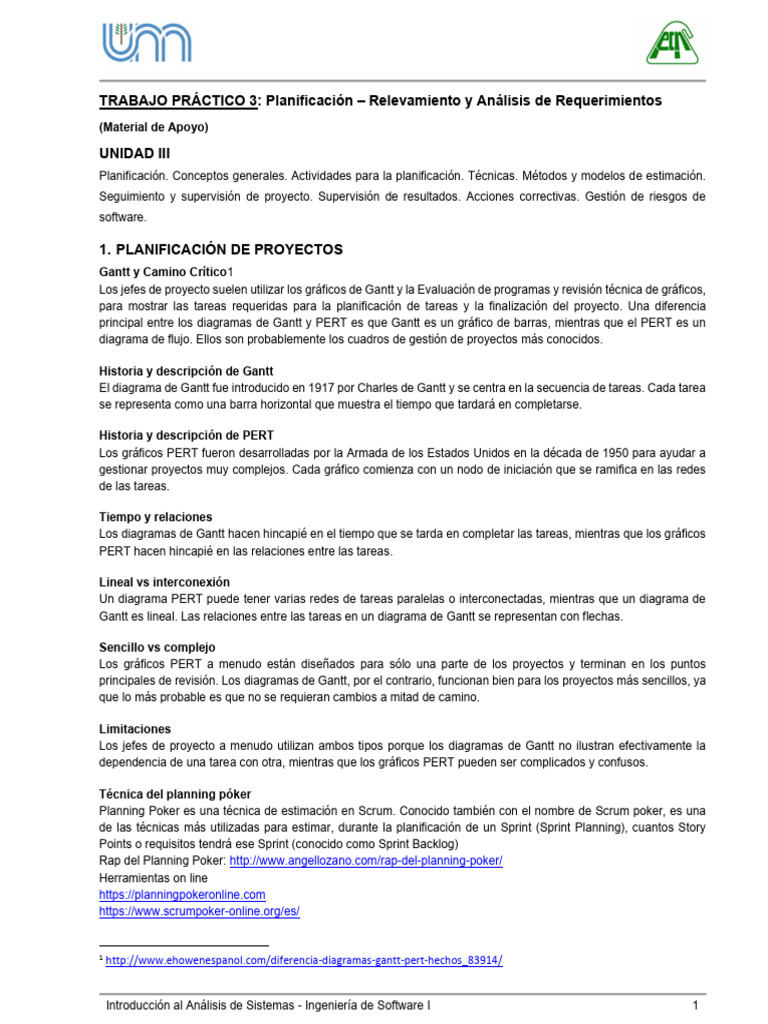 2024 INANSI - TP 03 - Planificación de Proyectos - Relevamiento y Análisis de Requerimientos (T ...