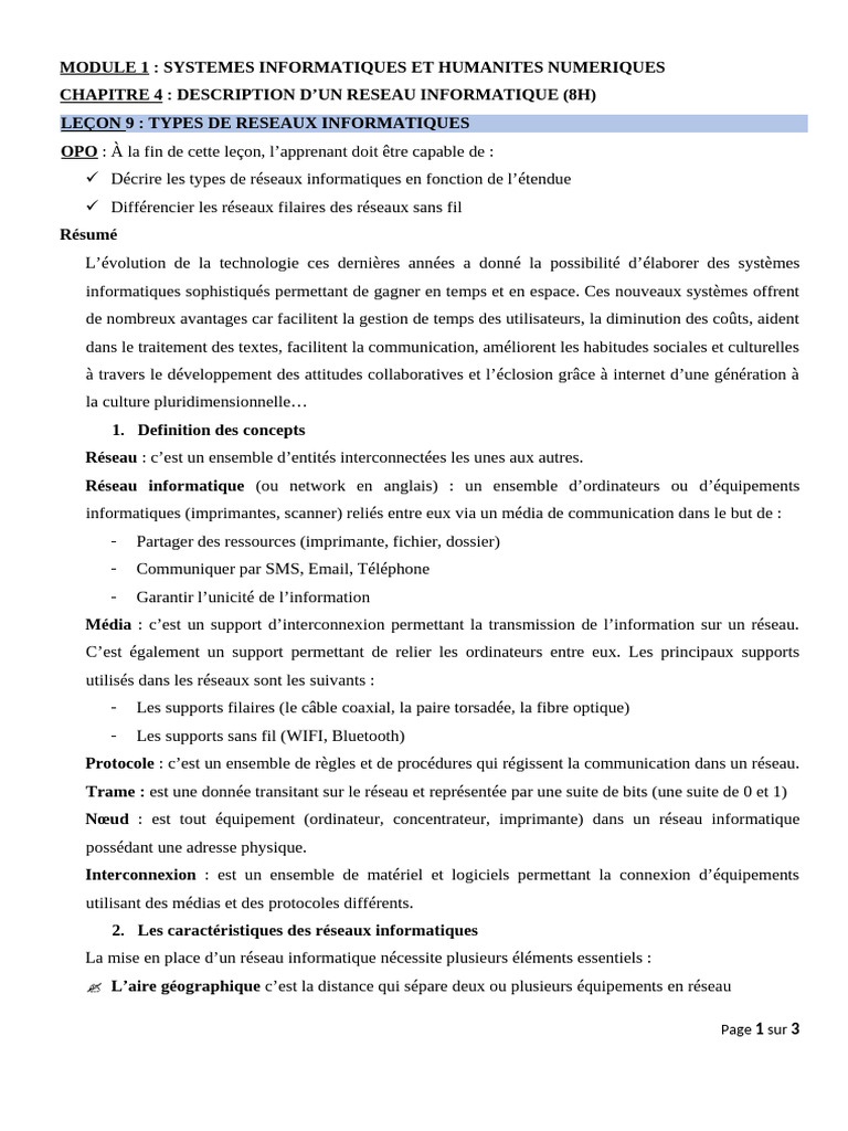 Leçon 9 Tle | PDF