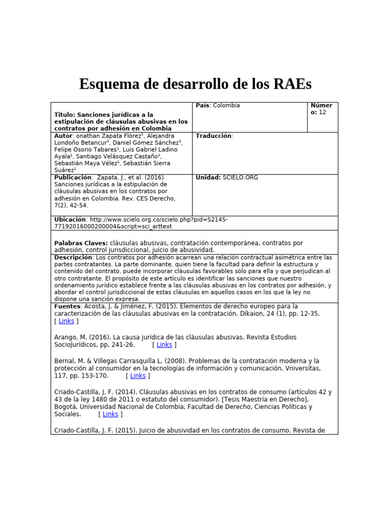 Ficha RAE (1) para Semillero | PDF