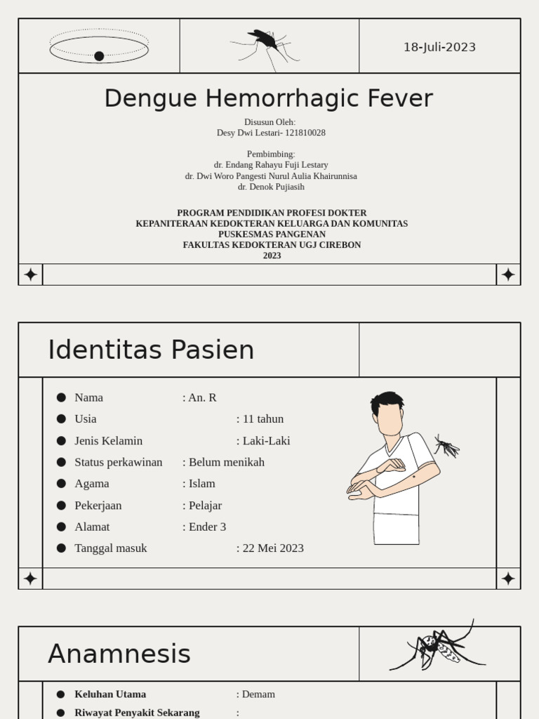 Dengue Hemorrhagic Fever: 18-Juli-2023 | PDF