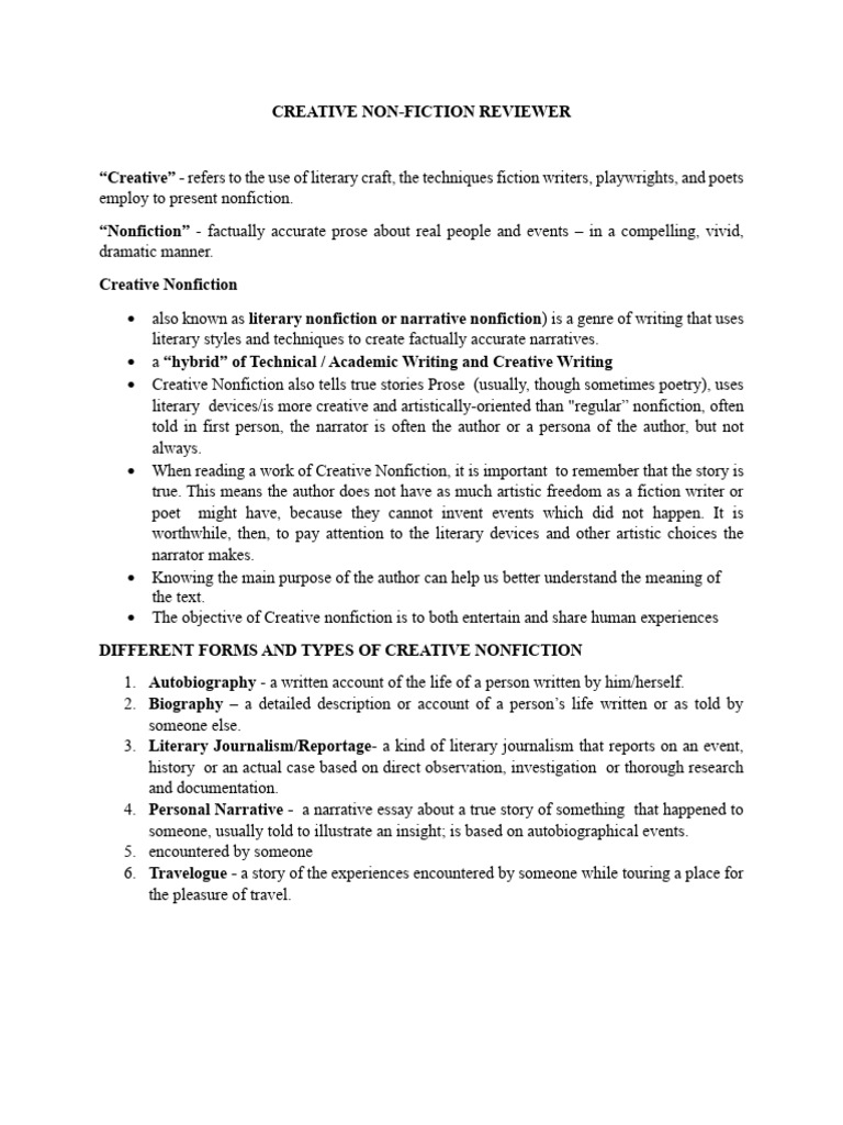 Creative Non Reviewer | PDF