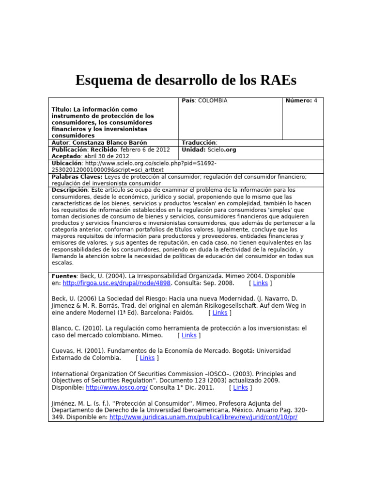 Ficha RAE 4 para Semillero | PDF