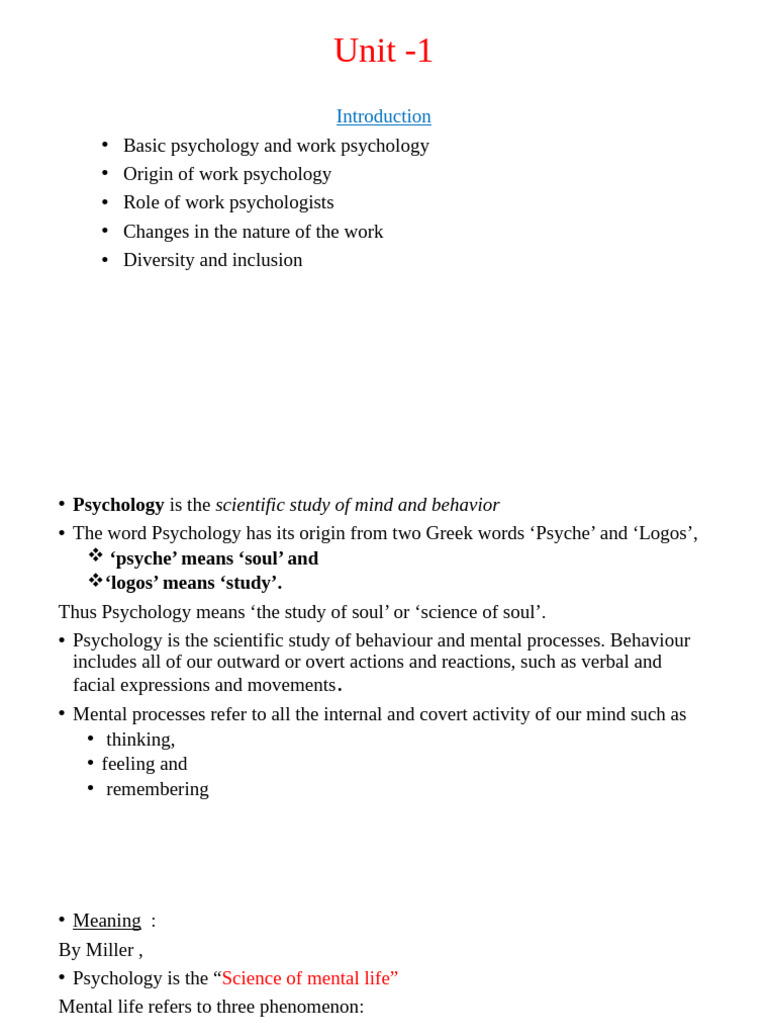 Work Pyschology | PDF