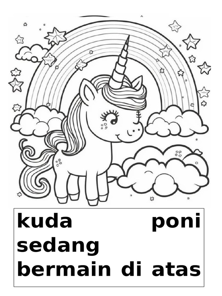Mewarnai Kuda Poni | PDF