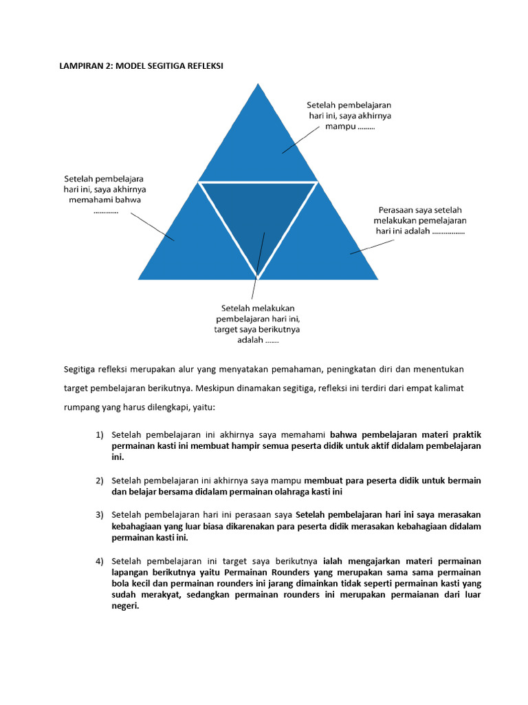 Lampiran 2 - Model Segi Tiga Refleksi | PDF