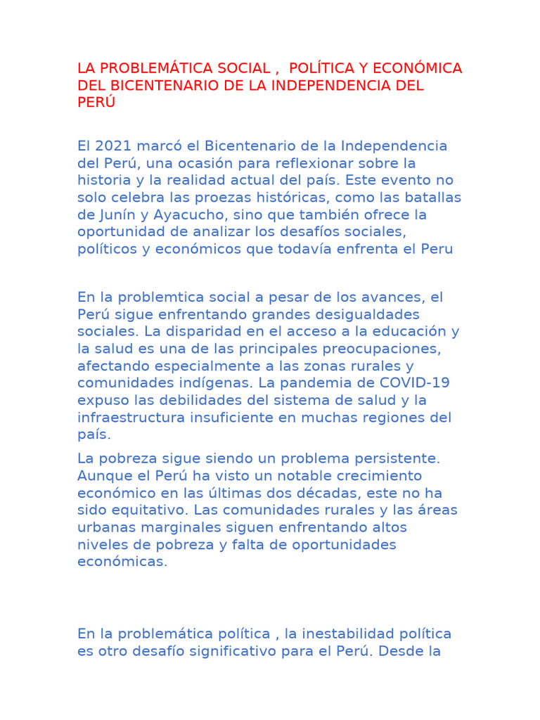 La Problemática Social | PDF