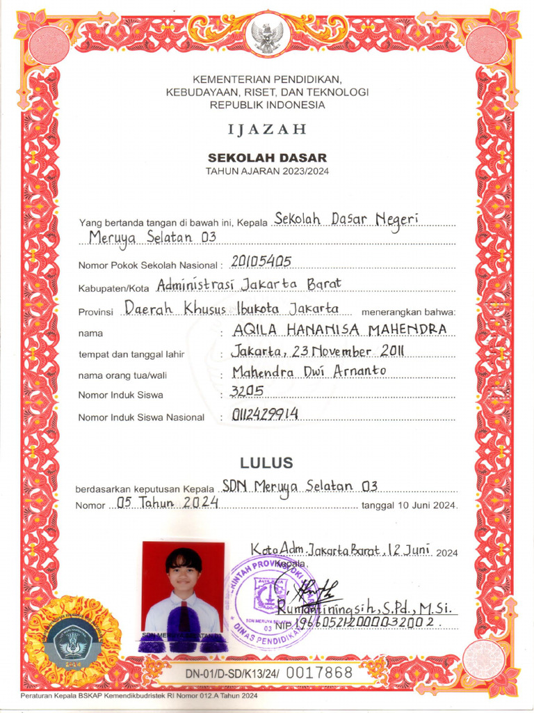 Ijazah SDN | PDF