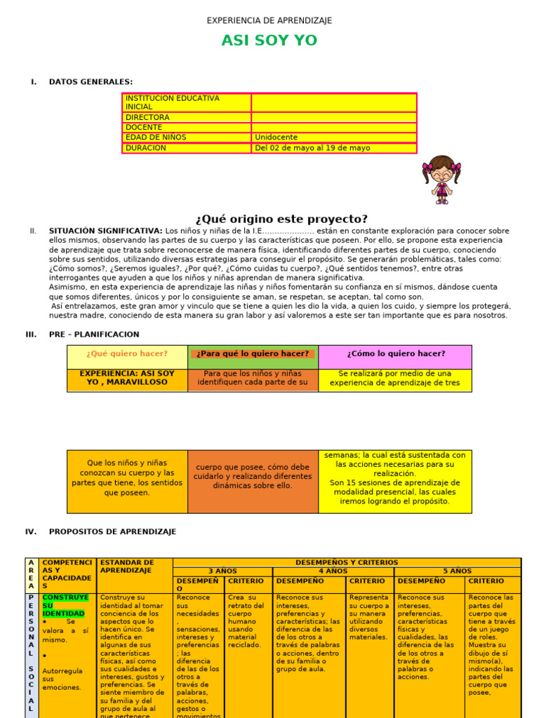 UNI PROYECTO ASI SOY YO DEL 02 AL 19 MAYO.................... L | PDF