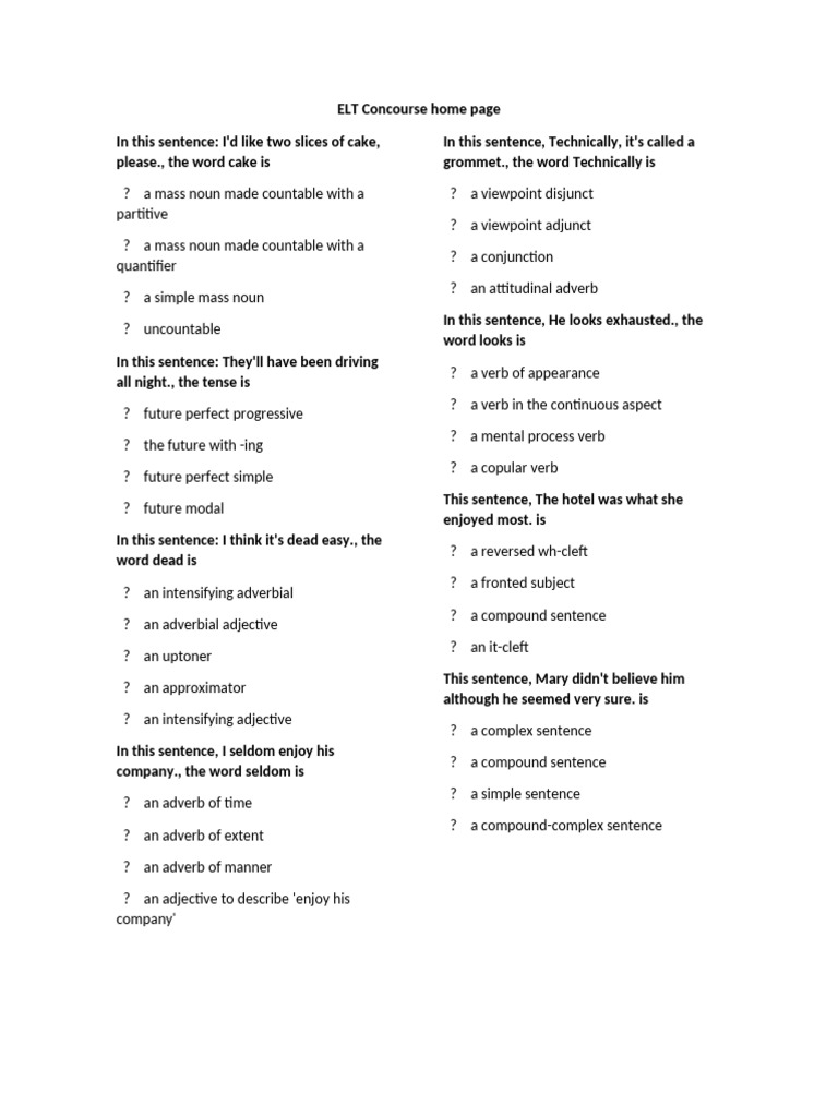 ELT Concourse Home Page TRICKY TERMS | PDF