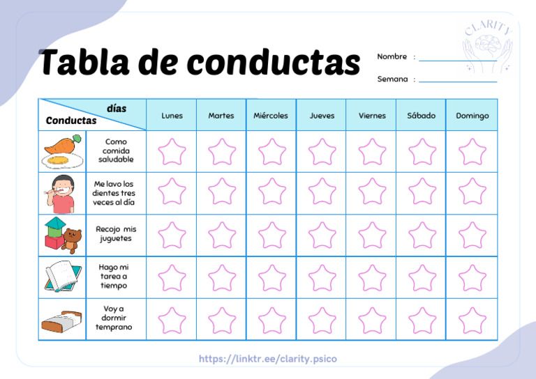 Tabla de Conductas (Estrellas) | PDF