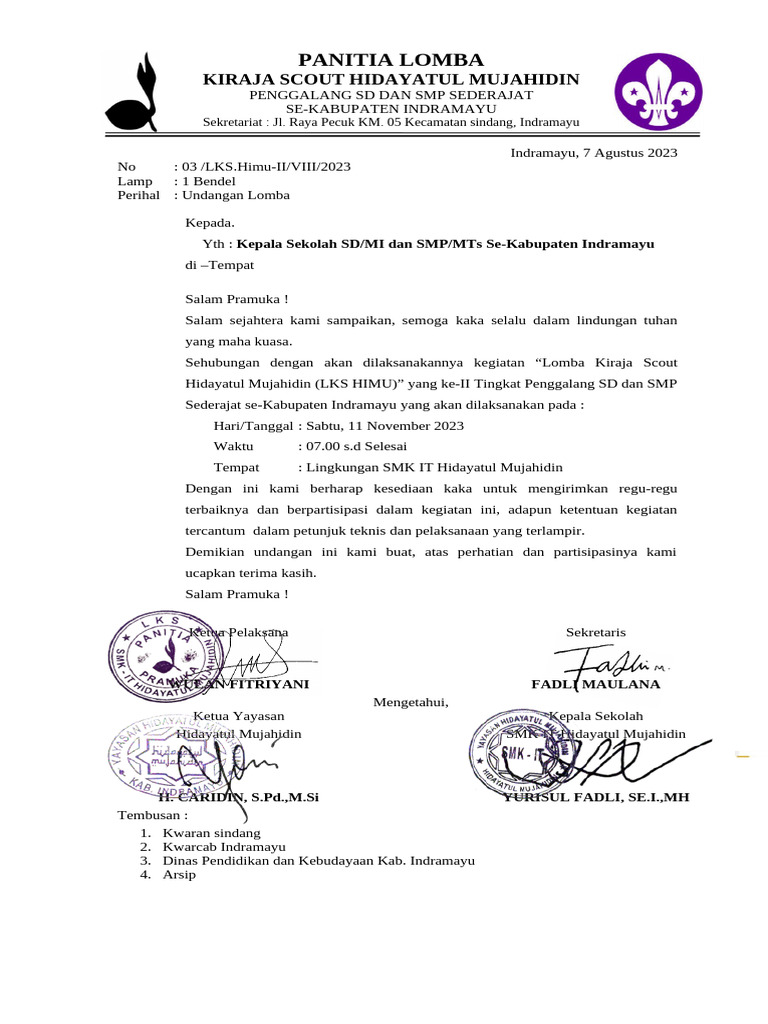 Lomba Kiraja Scout Hidayatul Mujahidin II | PDF