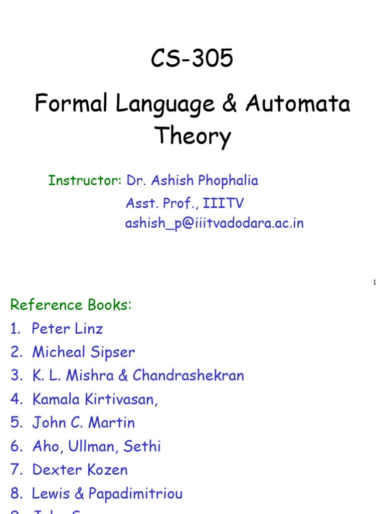 Lect-1 Introduction & Mathematical Preliminaries | PDF