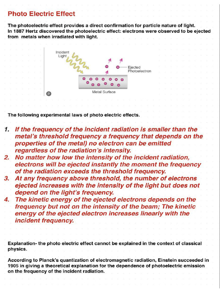 Photo Electric Effect | PDF