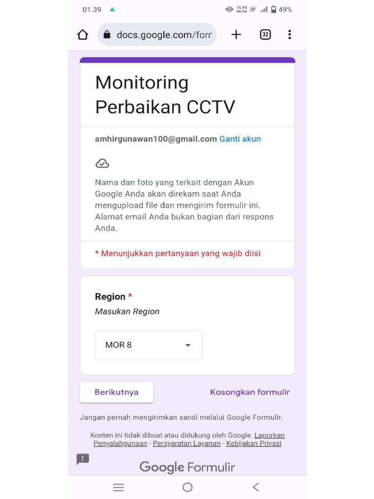 Tata Cara Pengimputan Dan Gambar CCTV Di SPBU | PDF
