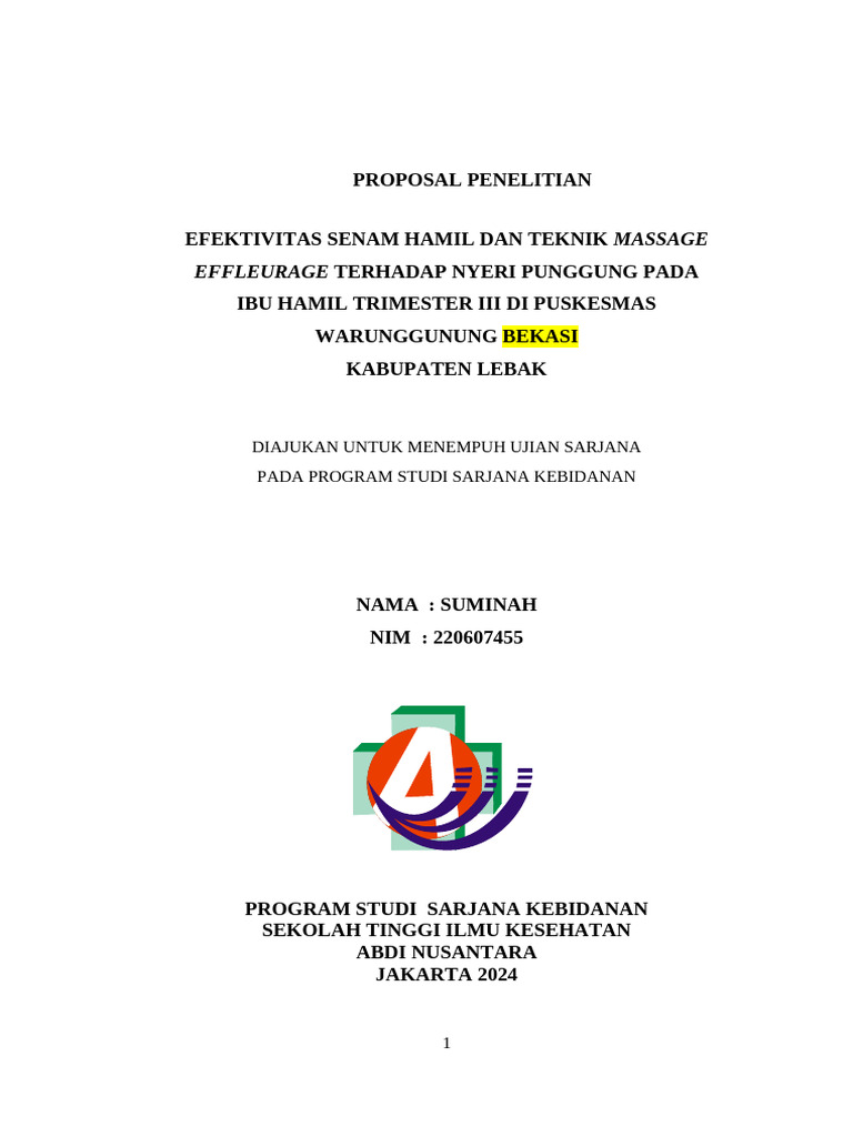 Proposal Sumiah | PDF