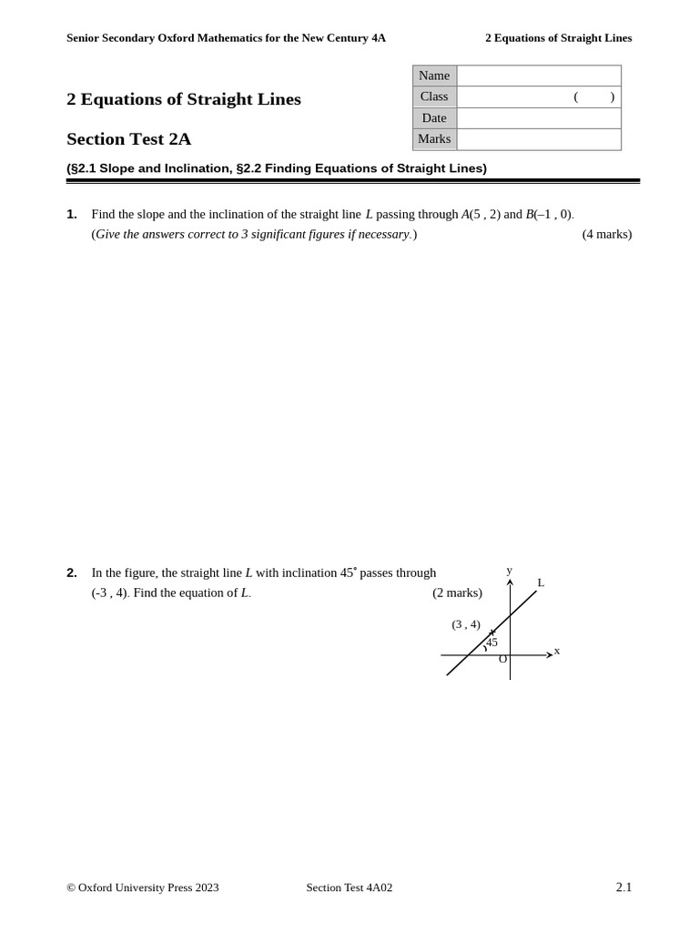 OSM SectionTest 4a02a e | PDF