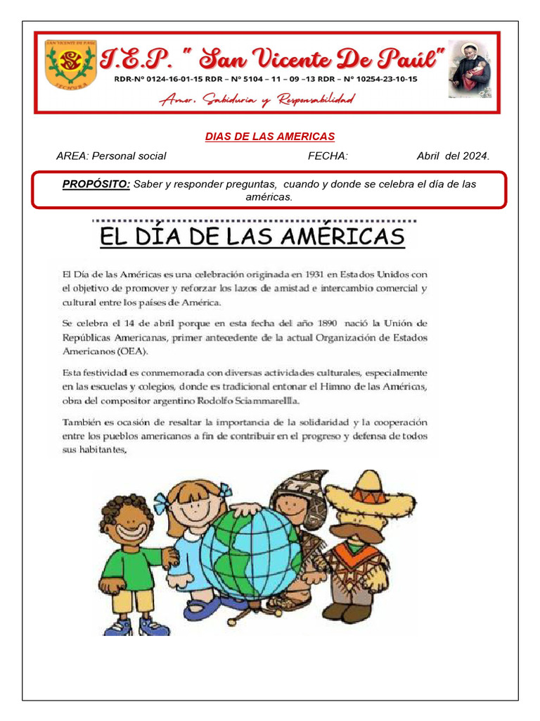 P.S Dia de Las Americas | PDF