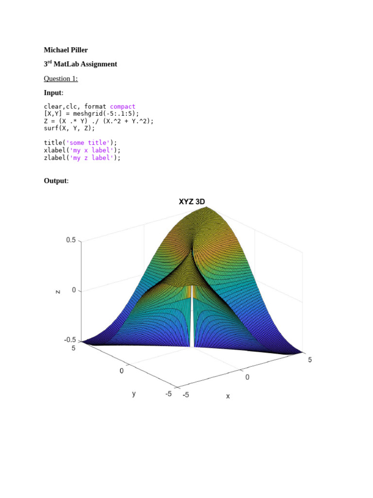 3rd MatLab | PDF