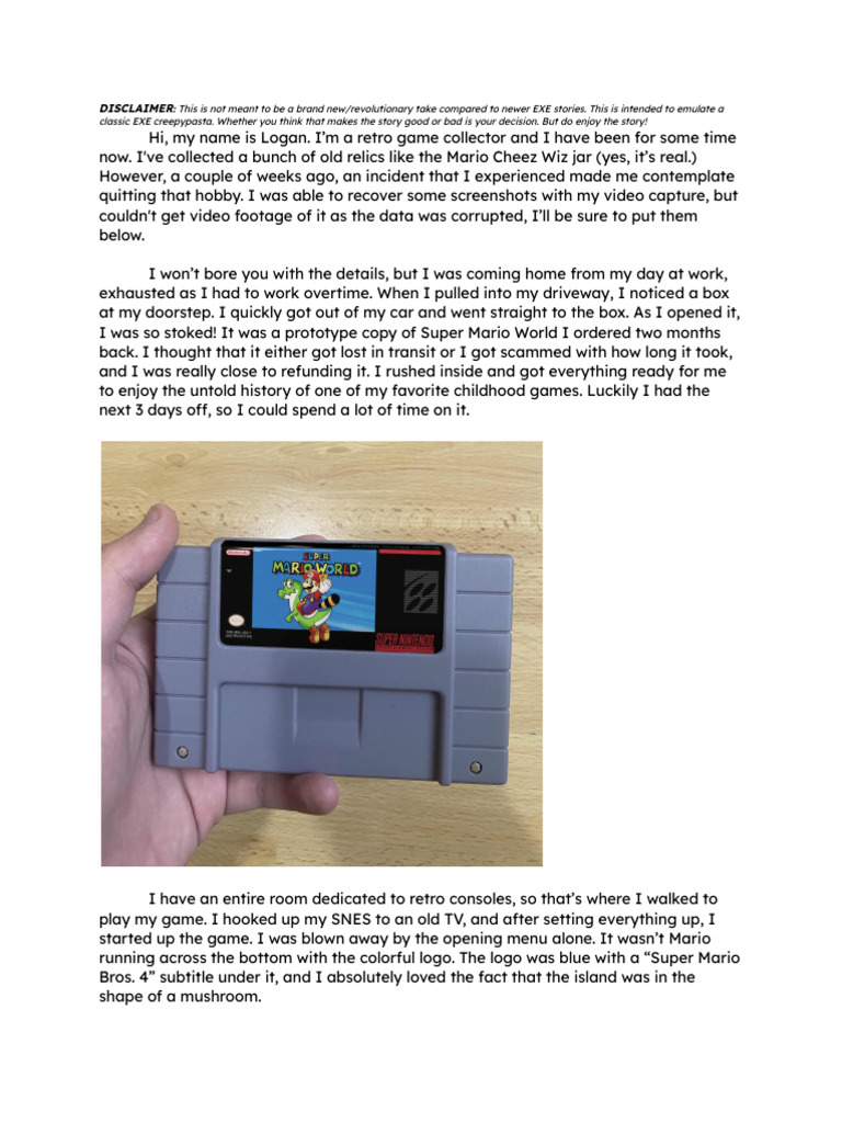 Z-Mario-4 (Kilobyte's Creepypasta) | PDF