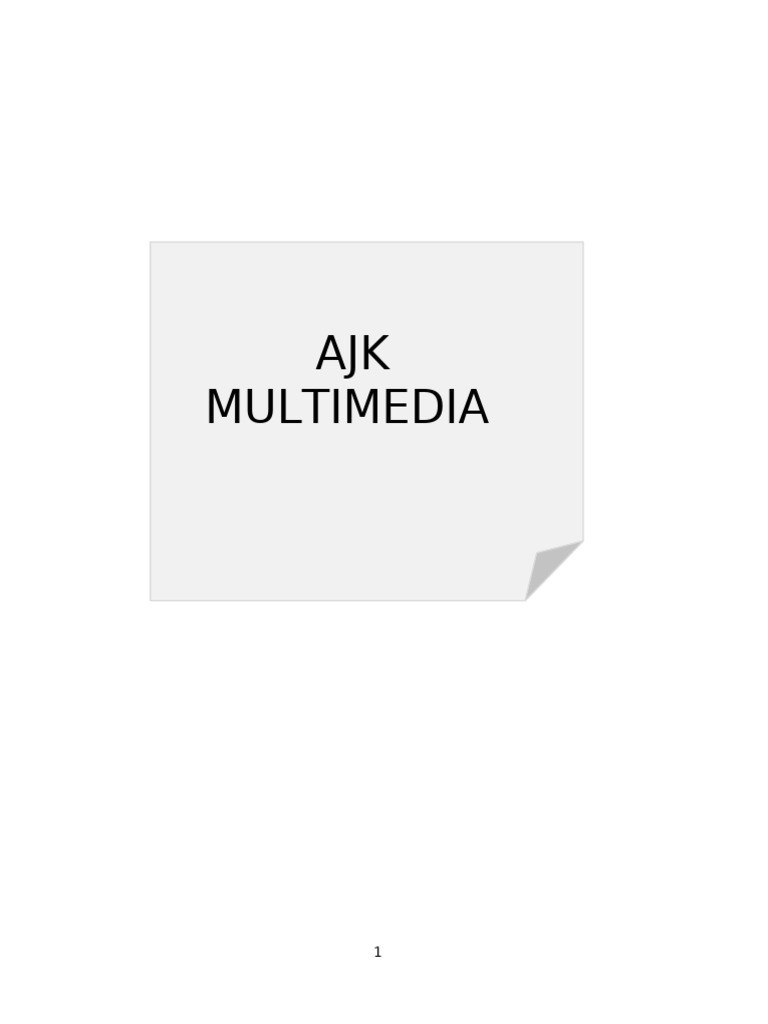 Ajk Multimedia | PDF