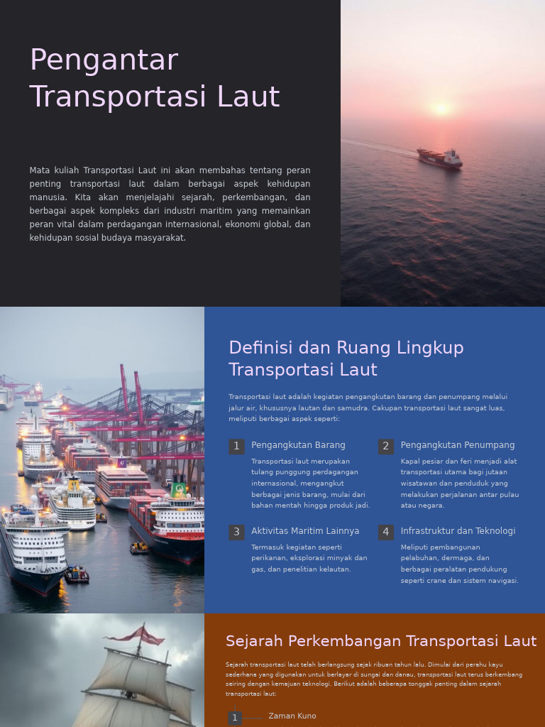 Pengantar Transportasi Laut | PDF