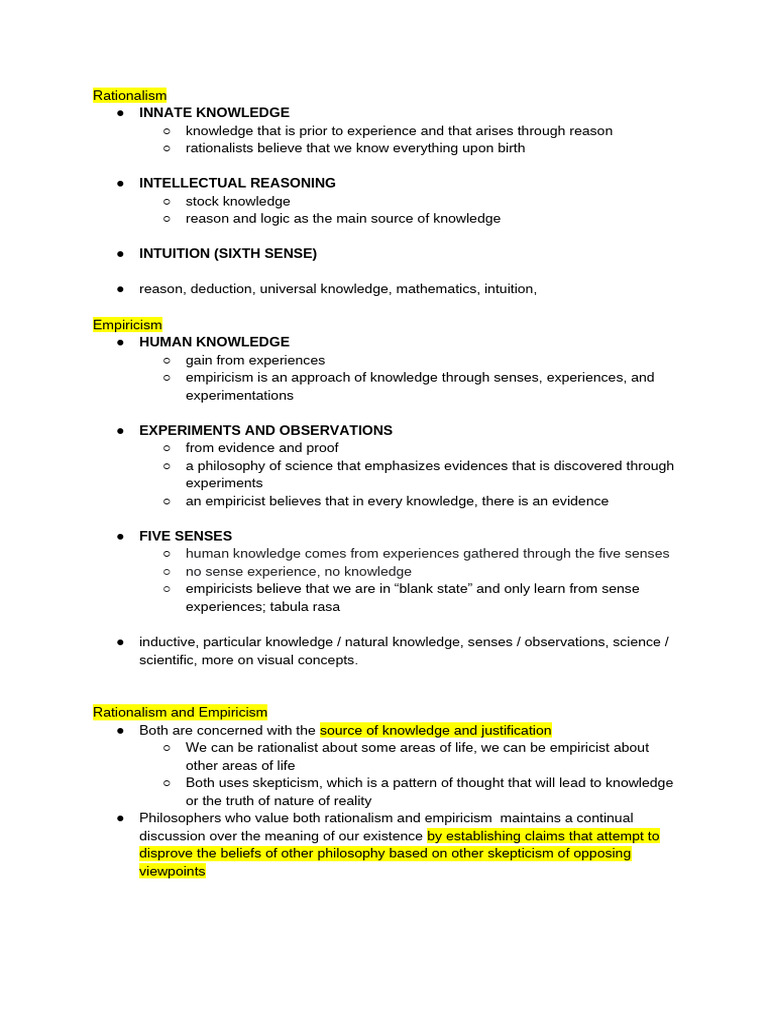 Innate Knowledge | PDF