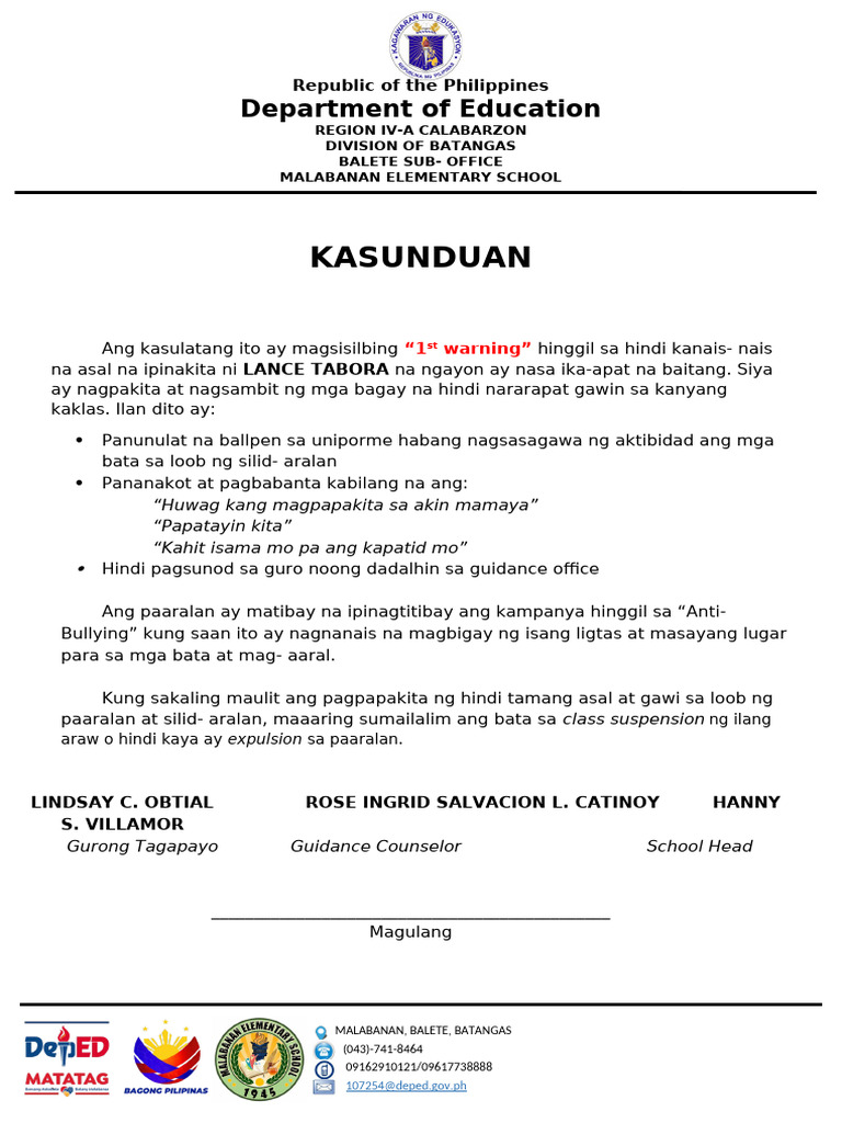 KASUNDUAN | PDF
